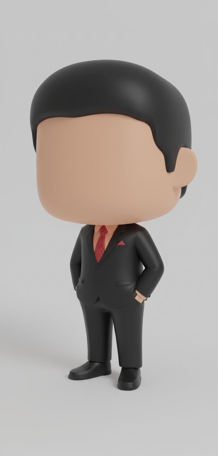 funko pop, popmart style collectible figure. Chibi style, large head ...